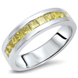 Mens canary diamond ring store