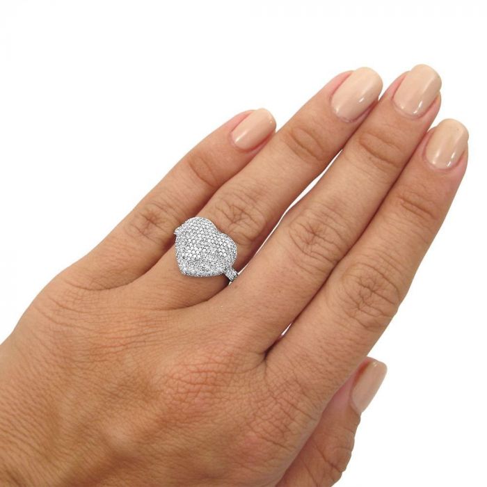 Heart Diamond Rings For Women