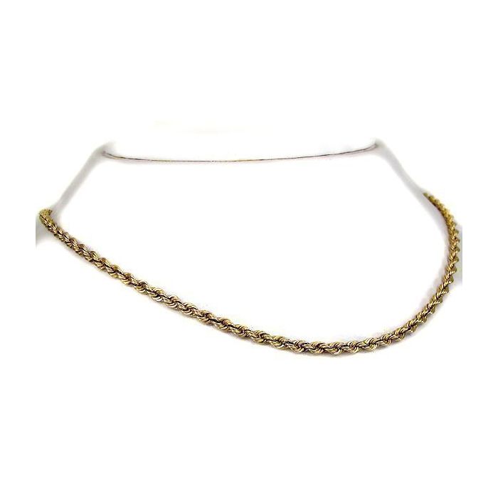 Men s 19 Inch 14k Yellow Gold Rope Chain