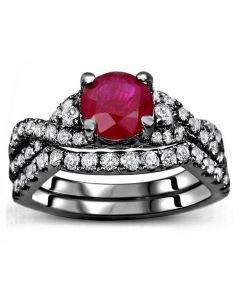 Ruby & Diamond Engagement Rings
