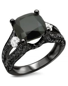 Black Gold Diamond Rings
