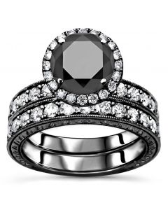 Black Gold Diamond Rings