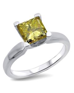 Yellow Diamond Solitaire Engagement Rings